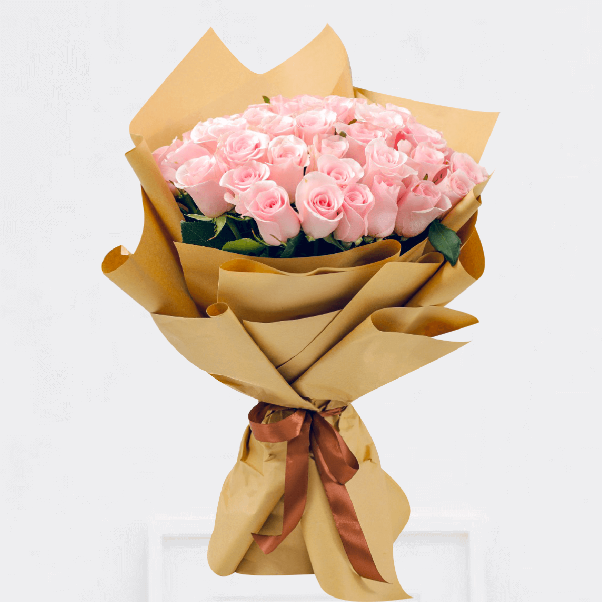 Simple pink | Order Bouquet with roses | JuneFlowers.com